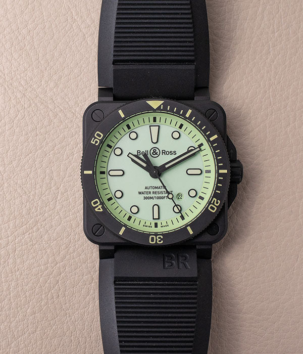 Bell & Ross BR 03-92 Diver Full Lume BR0392-D-C5-CE/SRB – Belmont Watches