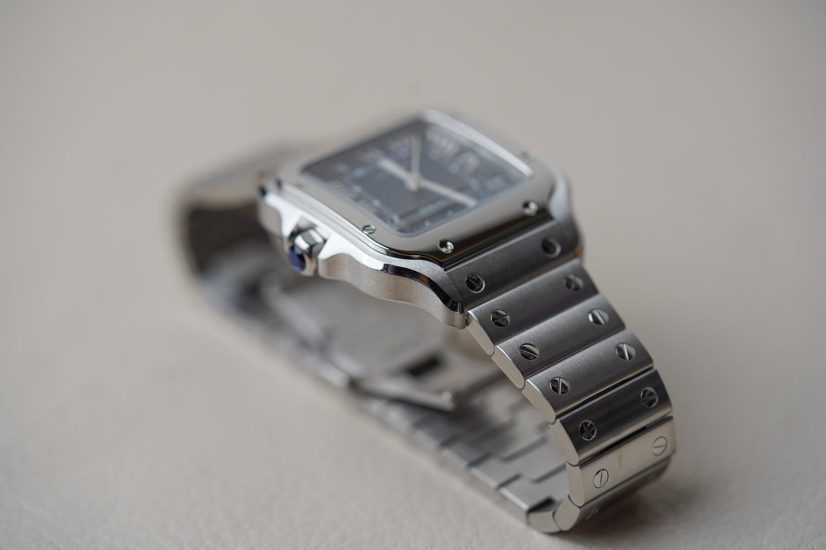 Cartier Santos De Cartier Medium Blue WSSA0063 – Belmont Watches