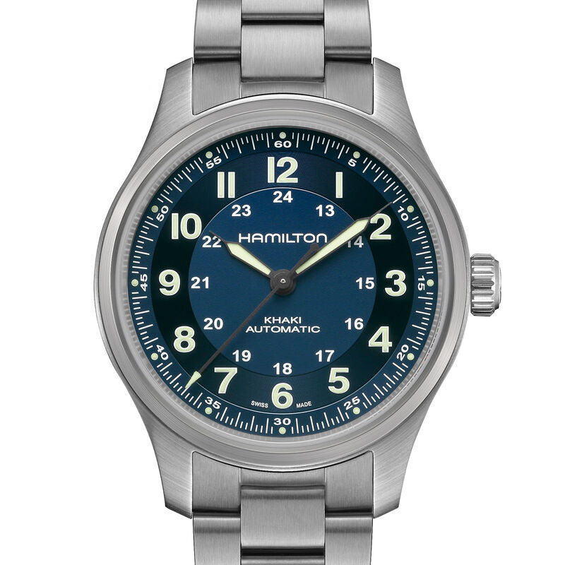 Hamilton Khaki Field Titanium Auto Watch Blue Dial, 42mm – Belmont Watches