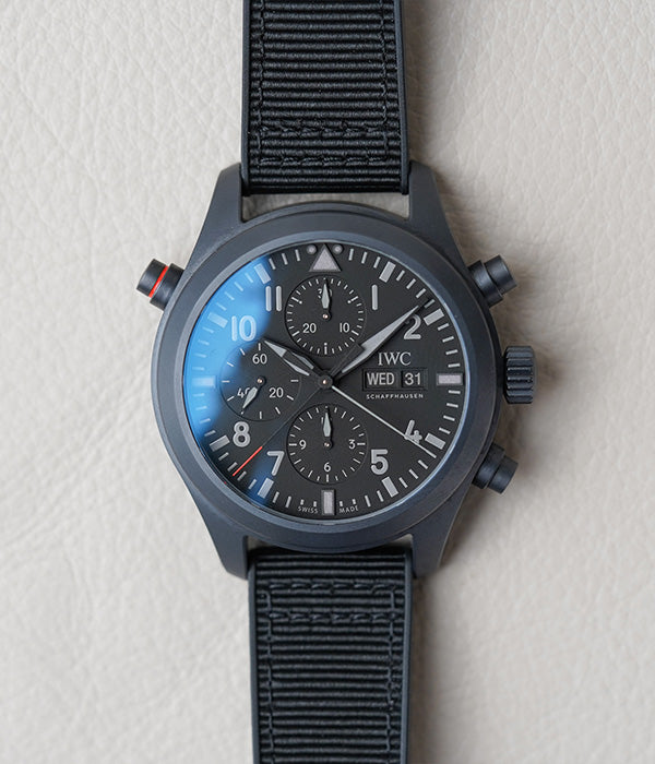IWC Pilot's Watch Double Chronograph Top Gun Ceratanium IW371815 ...