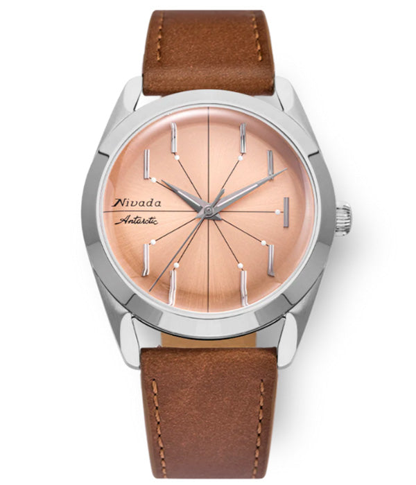 Nivada Grenchen Antarctic Spider Salmon 32042A16 – Belmont Watches