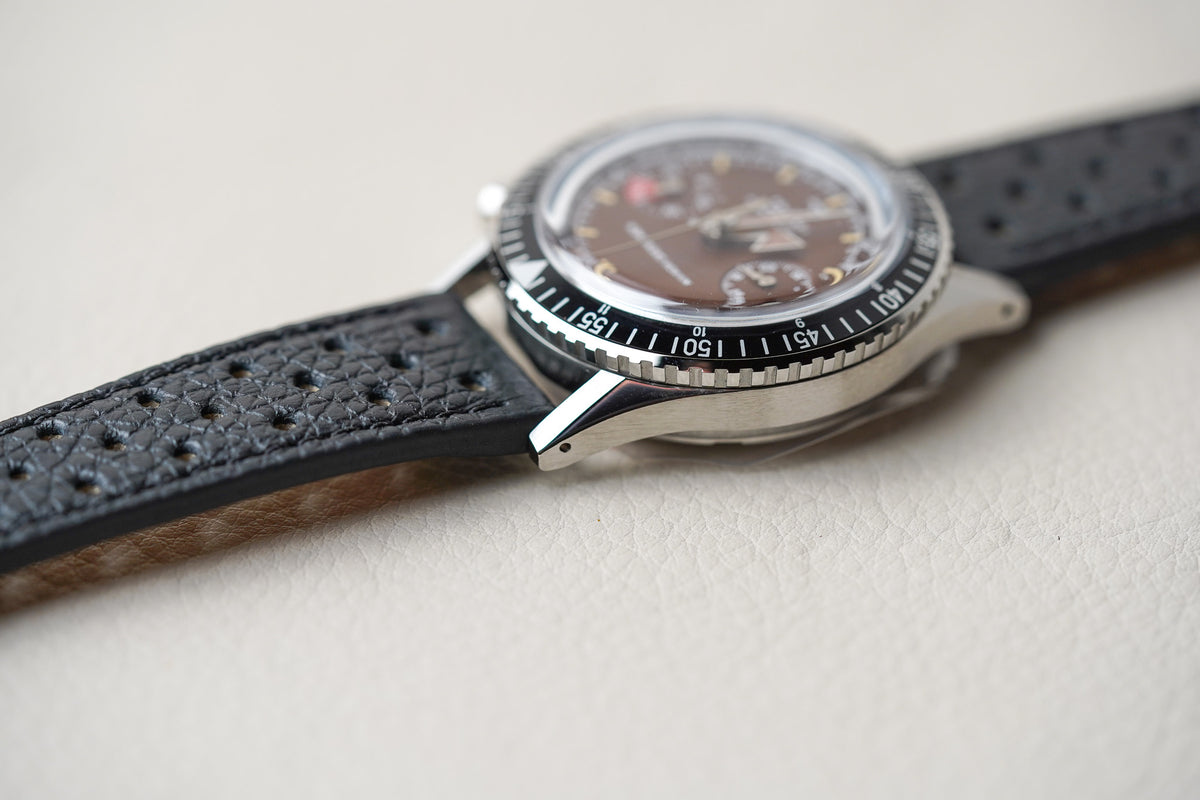Nivada Grenchen Chronomaster Broad Arrow Tropical Black Racing Strap 8 ...