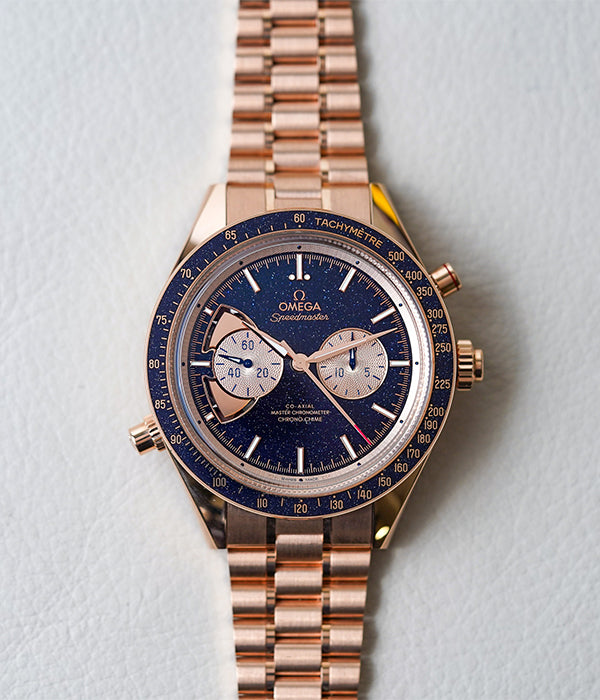 Omega Speedmaster Chrono Chime 18K Sedna Gold 522.50.45.52.03.001 ...