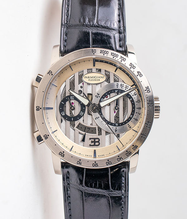 Parmigiani Bugatti Atalante Flyback Chronograph WG PFC 329-1200100 ...