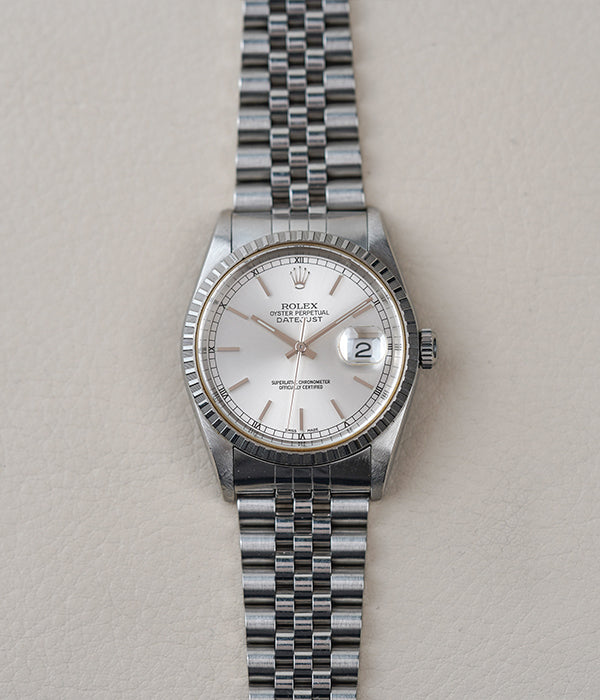 Rolex Datejust Silver Dial 16220 – Belmont Watches