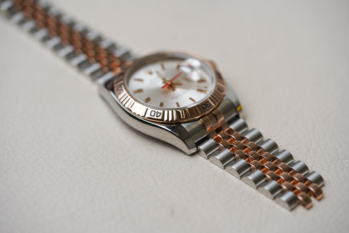 Rolex Datejust Turn-O-Graph 116261 Rose Gold Two Tone Jubilee – Belmont ...