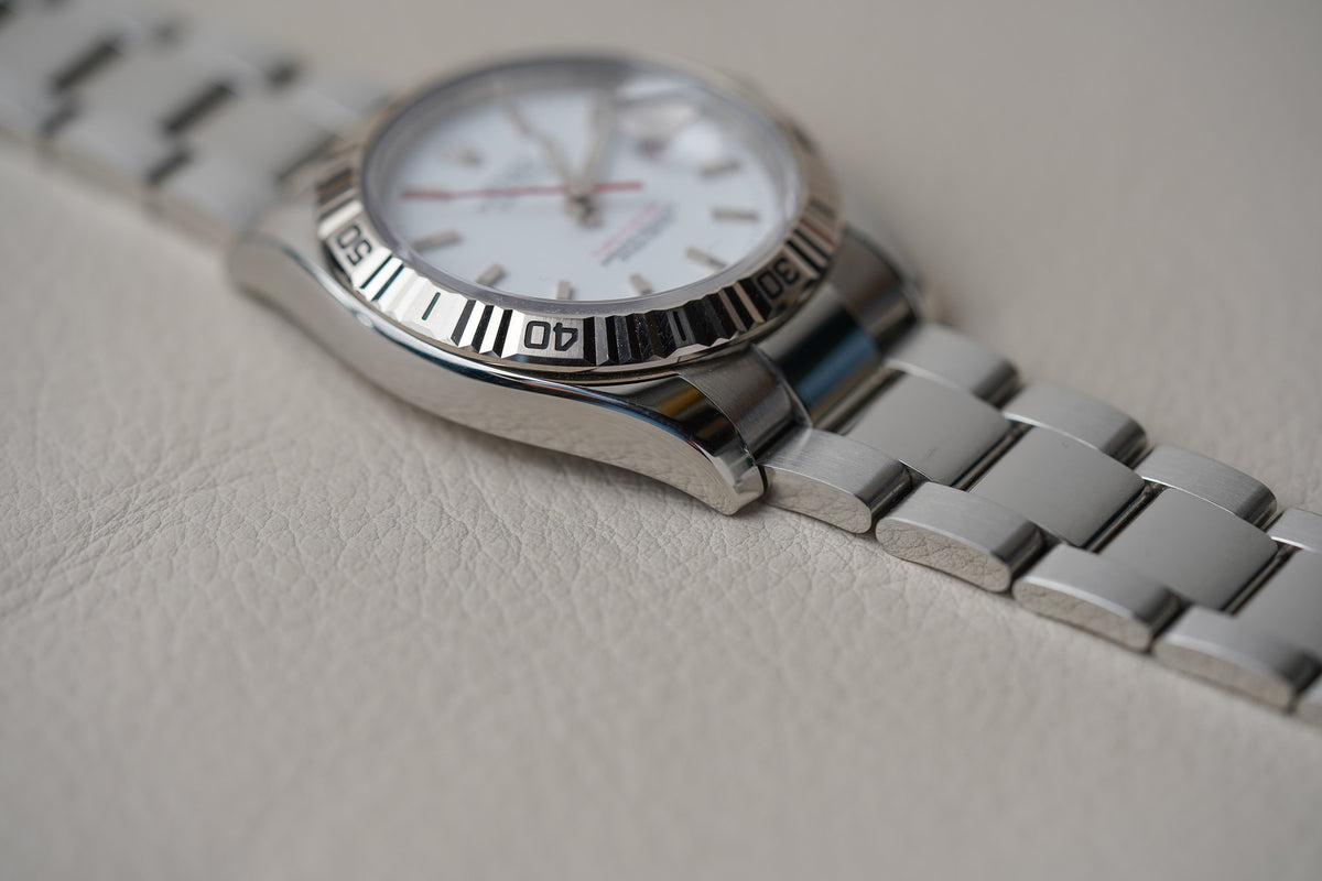 Rolex Datejust Turn-O-Graph 116264 White Dial – Belmont Watches