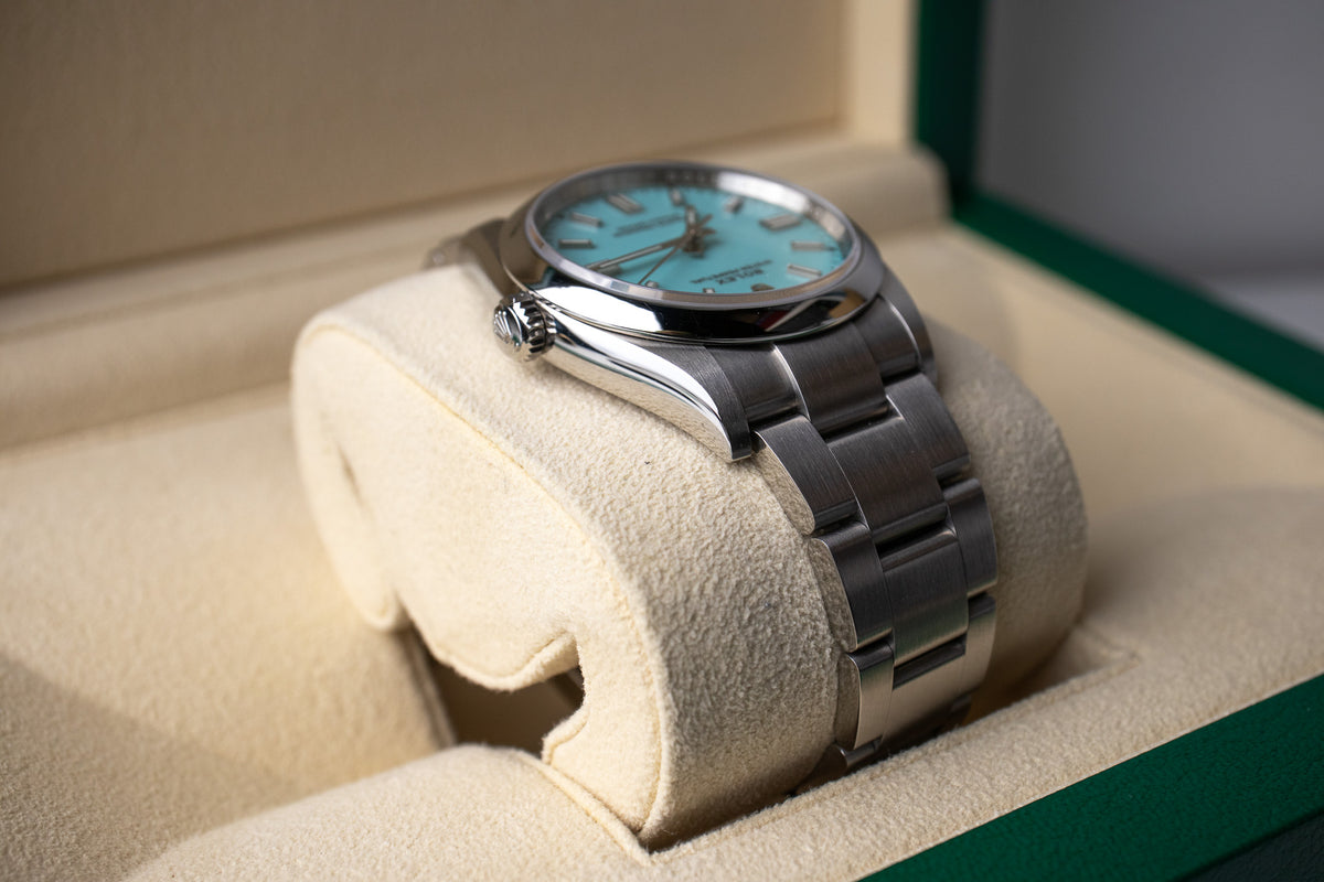 Rolex OP 36 Tiffany Blue 126000 – Belmont Watches